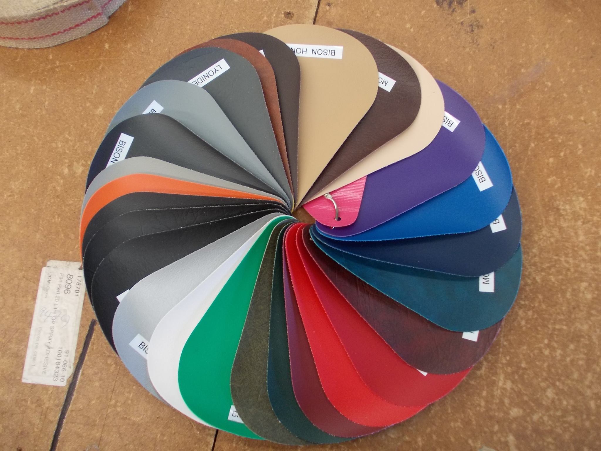 Bison Upholstery Vinyl fabric - 20 colours in Stock - NZ – Horridge ...